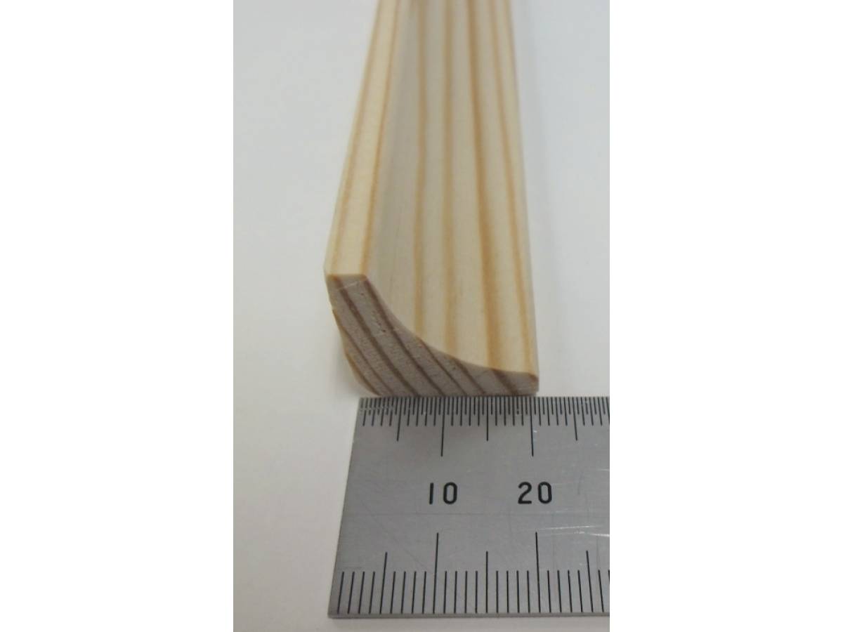 Scotia pine decorative trim moulding 21x21mm 2.4m beading wooden timber ...